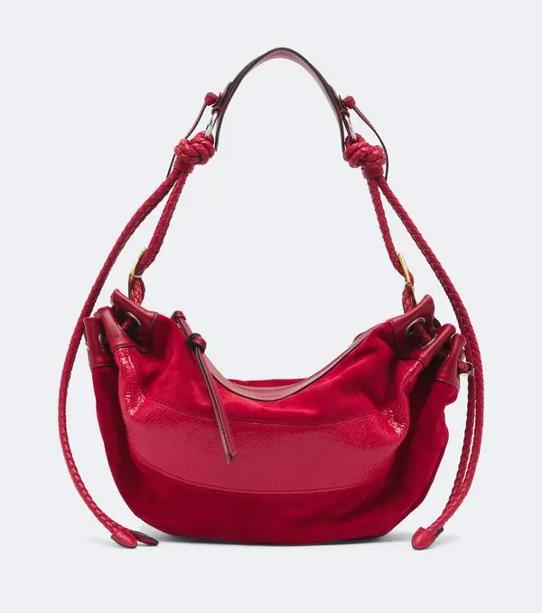 Isabel Marant Étoile Maia Medium Suede And Leather Shoulder Bag
