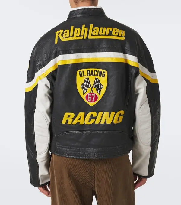 Polo Ralph Lauren Patch-appliqué Leather Jacket