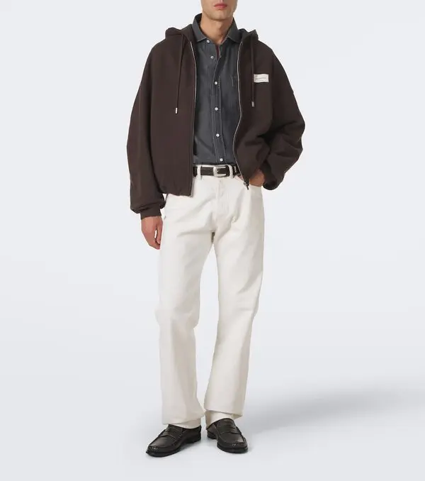 Jacquemus Corso Oversized Cotton Fleece Hoodie