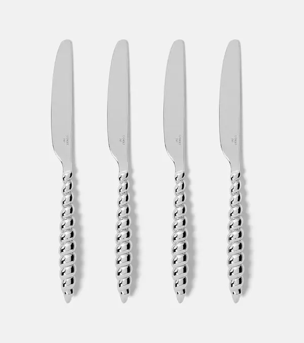 L'Objet X Jessica Mccormack Stainless Steel Set Of 4 Knives - Silver