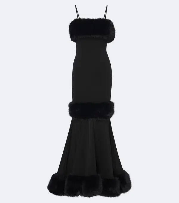Nina Ricci Jersey Bustier Gown - Black