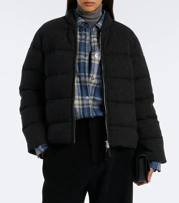 Jardin Des Orangers Cashmere Down Jacket - Grey