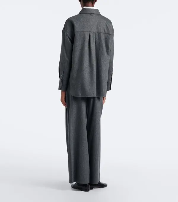 Max Mara Pleated Wool Wide-leg Pants