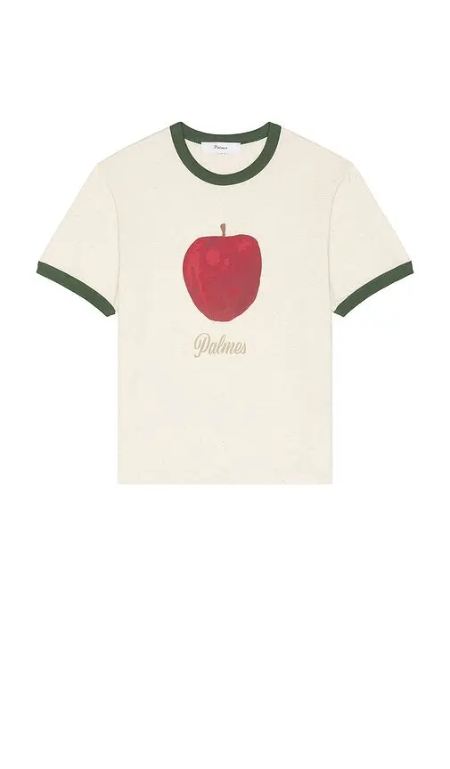 PALMES Apple Ringer Tee Shirt In White