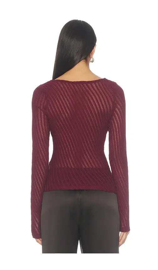 SNDYS. Norah Cardigan In Burgundy