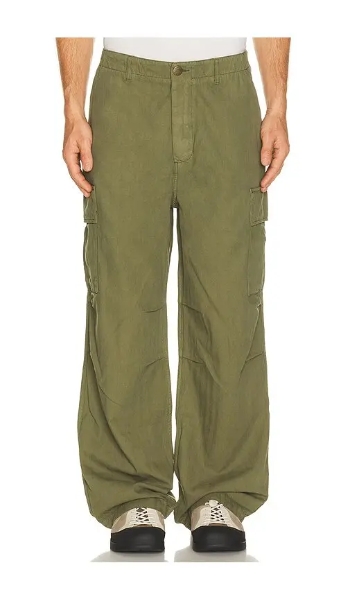 PALMES Herringbone Cargo Trousers