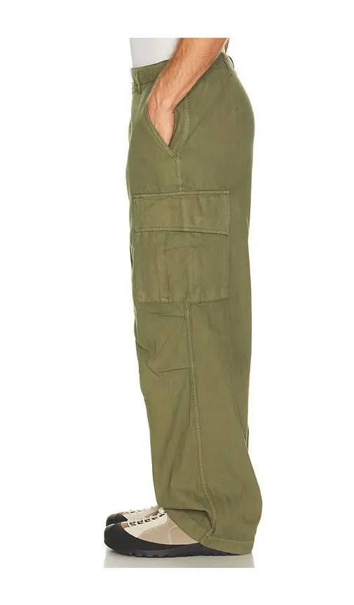 PALMES Herringbone Cargo Trousers