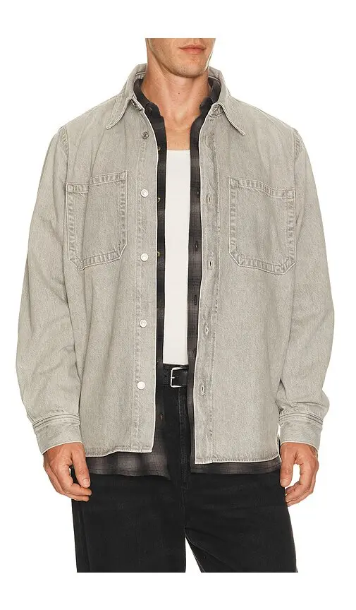 AGOLDE Craven Shirt In Grey
