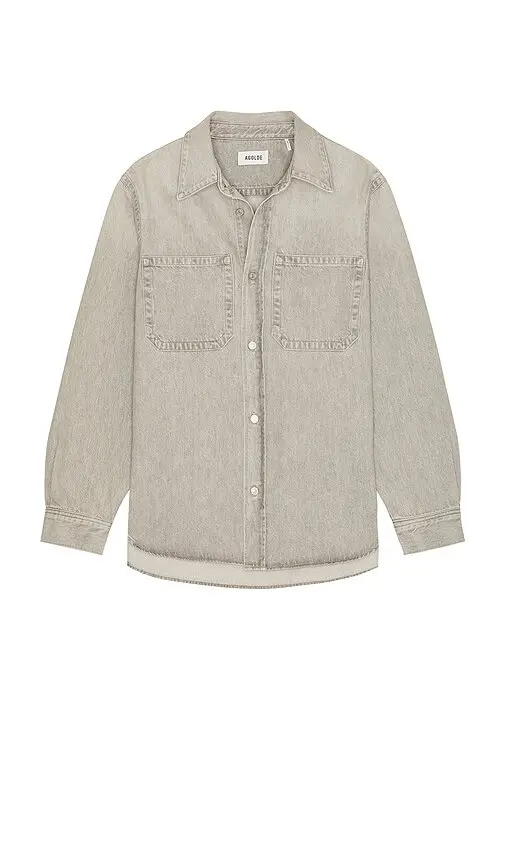 AGOLDE Craven Shirt In Grey