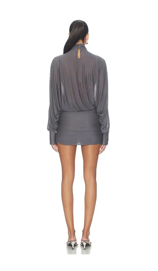 SEROYA Jensine Dress In Grey