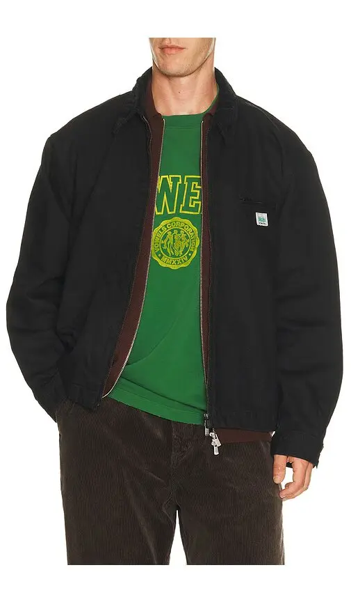 VOWELS Garment Dyed Zip Up Jacket