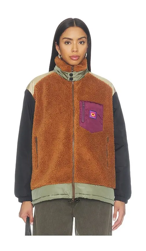 MOTHER The Teddy Zip In Multi