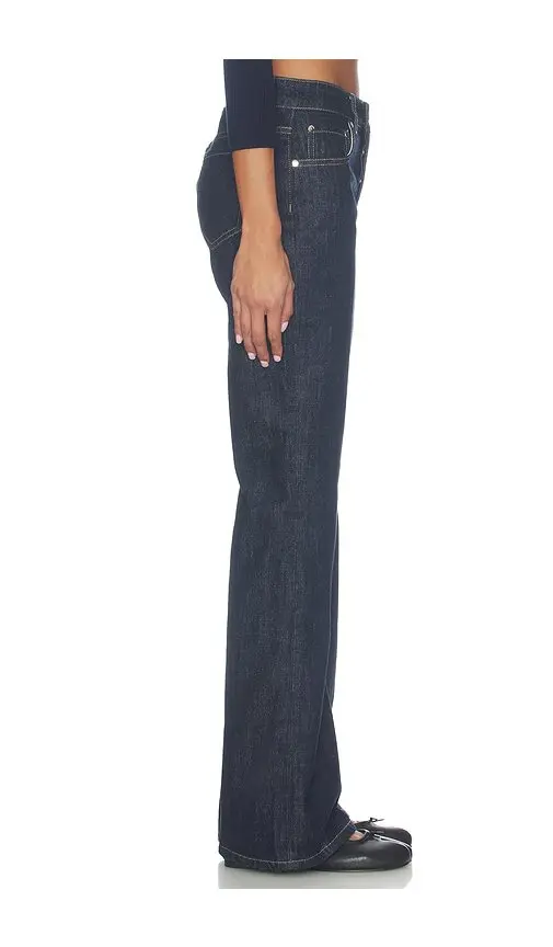 EB DENIM Rowan Mid Rise Flare In Navy