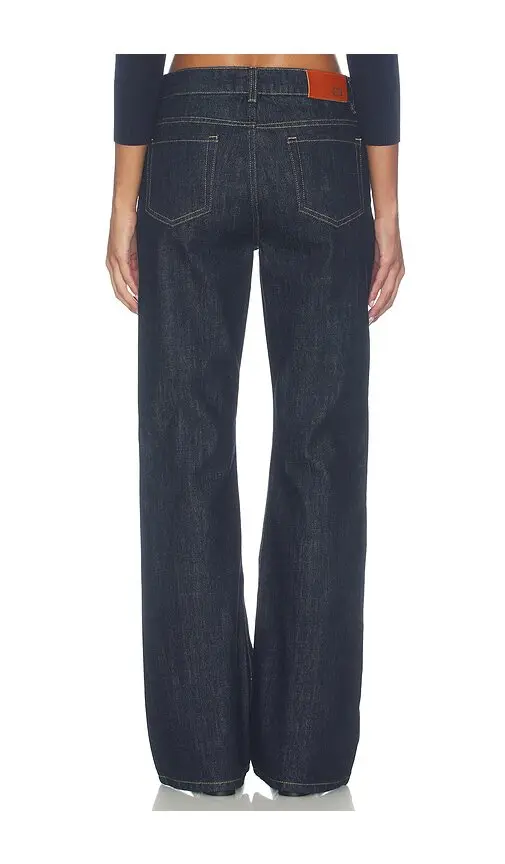 EB DENIM Rowan Mid Rise Flare In Navy