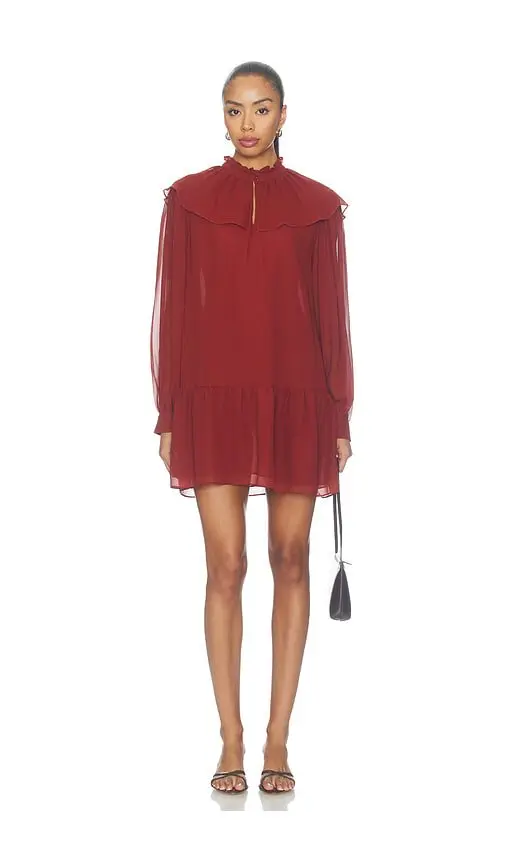 FRAME The Silk Soirã©e Dress In Brick