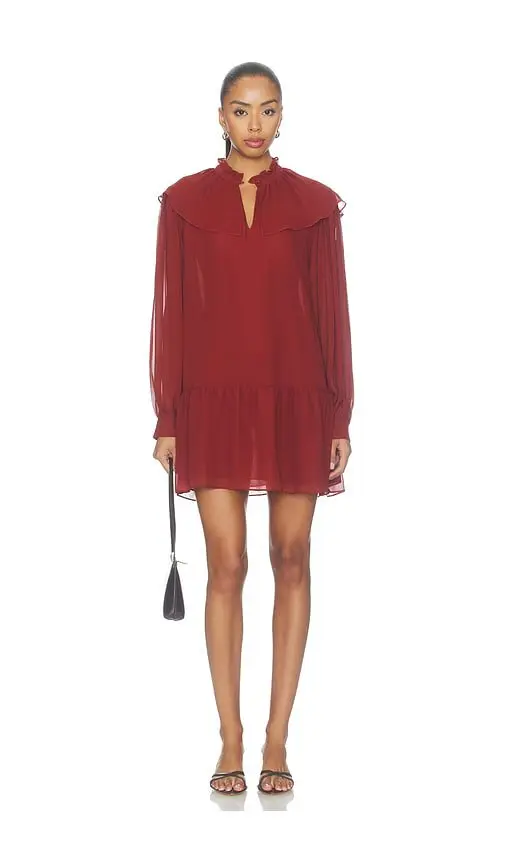 FRAME The Silk Soirã©e Dress In Brick