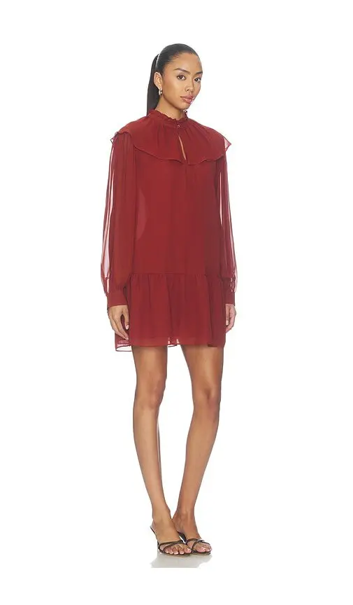 FRAME The Silk Soirã©e Dress In Brick