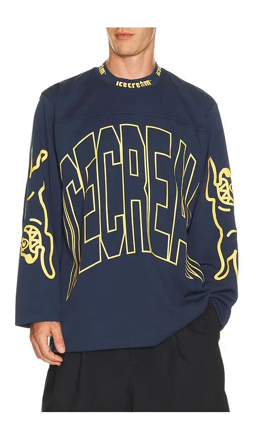 ICECREAM Returner Long Sleeve Tee In Blue