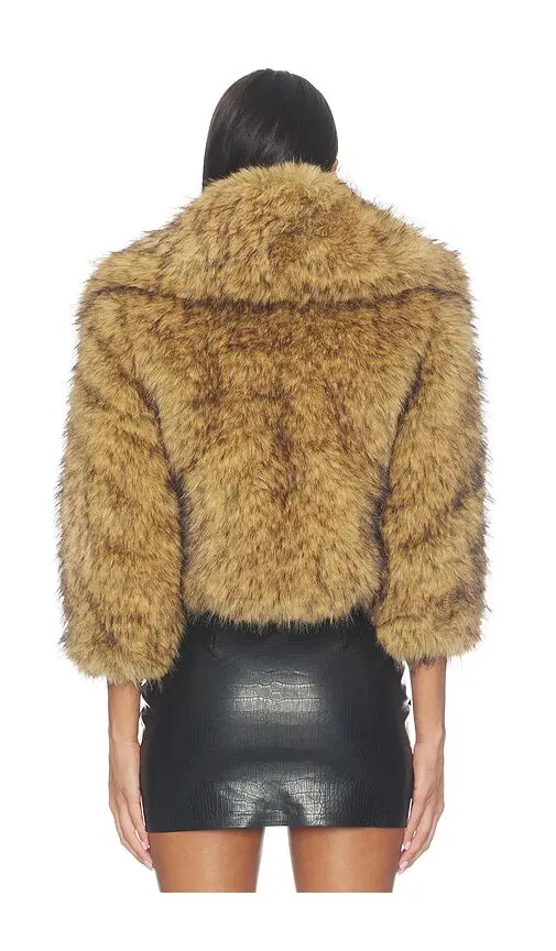 KIM SHUI Georgia Faux Fur Moon Jacket