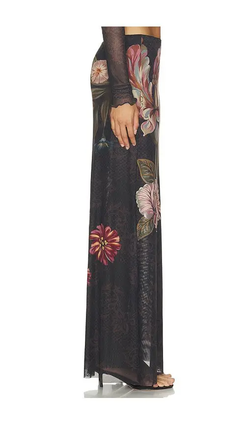 Agua Bendita Brace Skirt In Brown