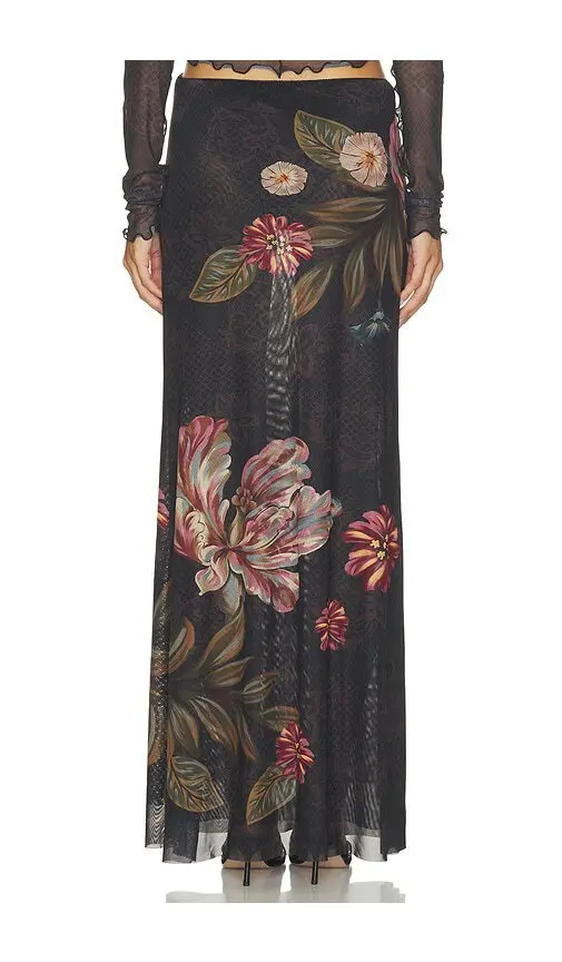 Agua Bendita Brace Skirt In Brown