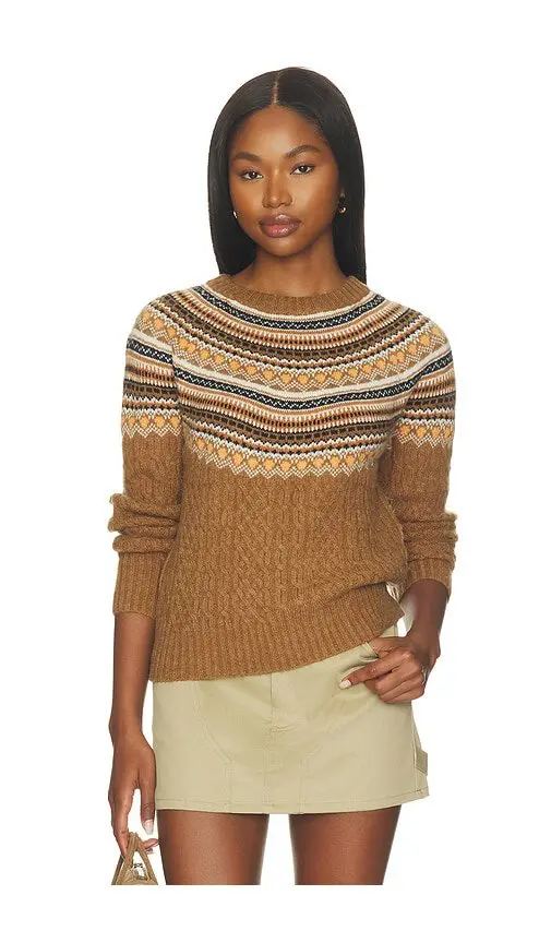 Astr The Label Daria Sweater In Brown