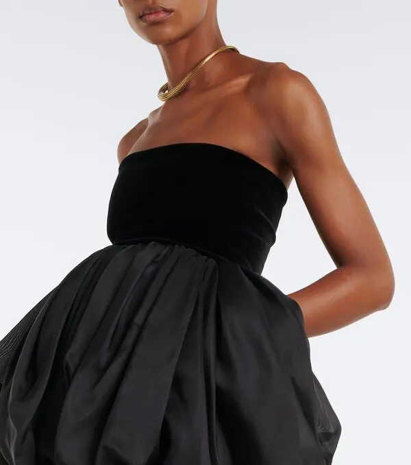 Khaite Bronte Organza Bustier Dress