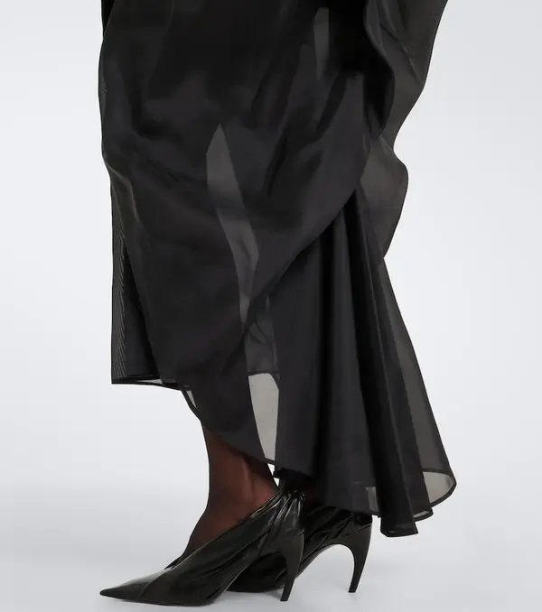 Khaite Bronte Organza Bustier Dress