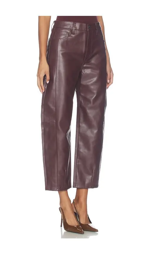 PISTOLA Eli High Rise Arched Leg Pant In Brown