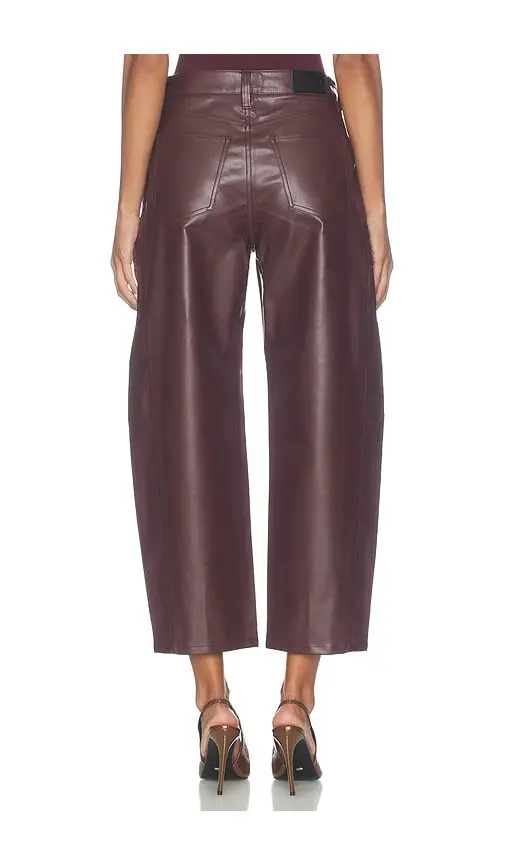 PISTOLA Eli High Rise Arched Leg Pant In Brown