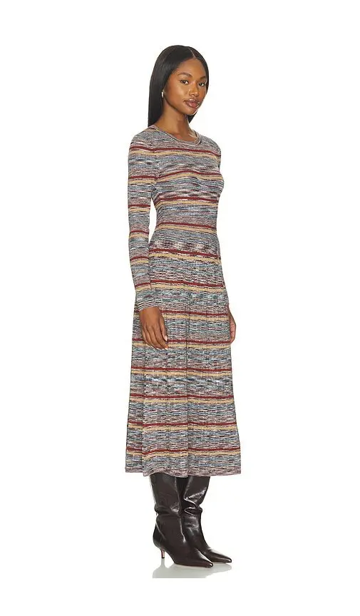 Veronica Beard Nami Knit Dress In Rust