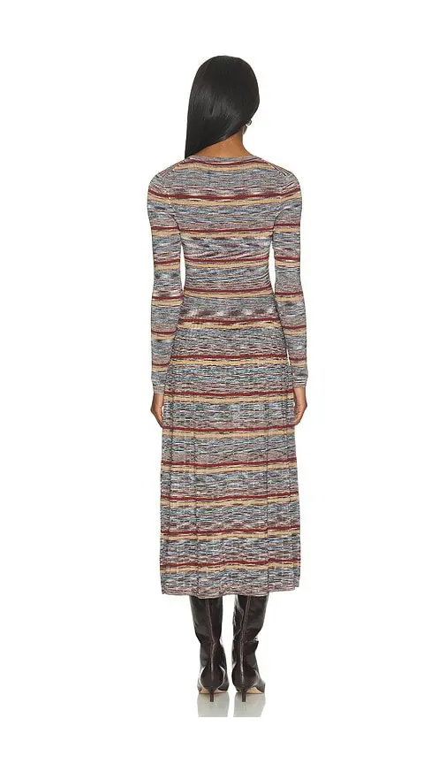 Veronica Beard Nami Knit Dress In Rust