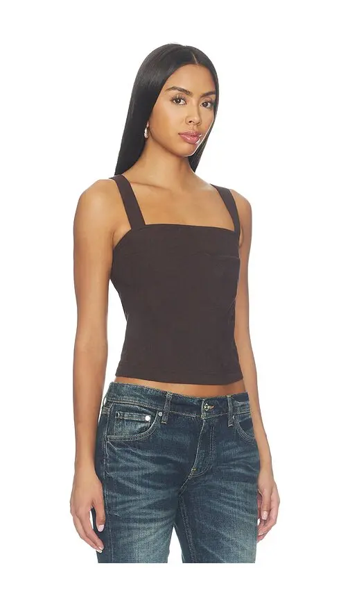 Free People Dani Corset In Brown