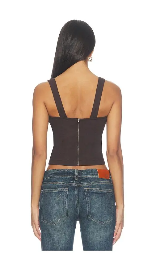 Free People Dani Corset In Brown