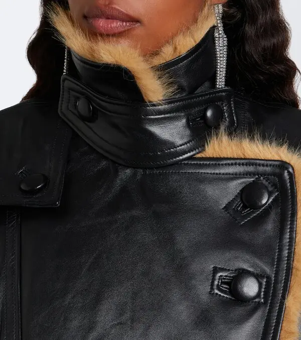 Isabel Marant Étoile Valina Double-breasted Leather Jacket
