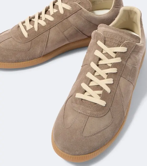 MAISON MARGIELA Replica Suede Sneakers - Brown