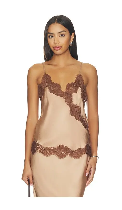 HERSKIND Little Top In Metallic - Copper
