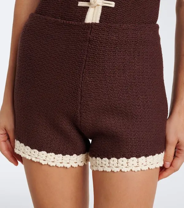 Posse Hattie Crochet-trimmed Shorts