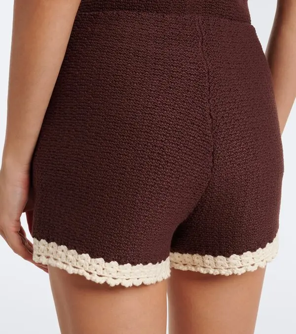 Posse Hattie Crochet-trimmed Shorts