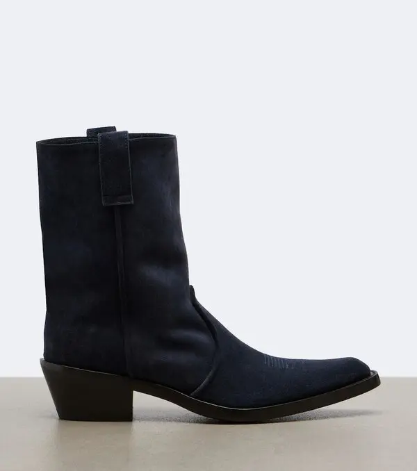 Khaite Clive Suede Cowboy Boots