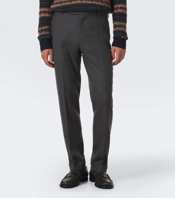 Polo Ralph Lauren Wool-blend Straight Pants