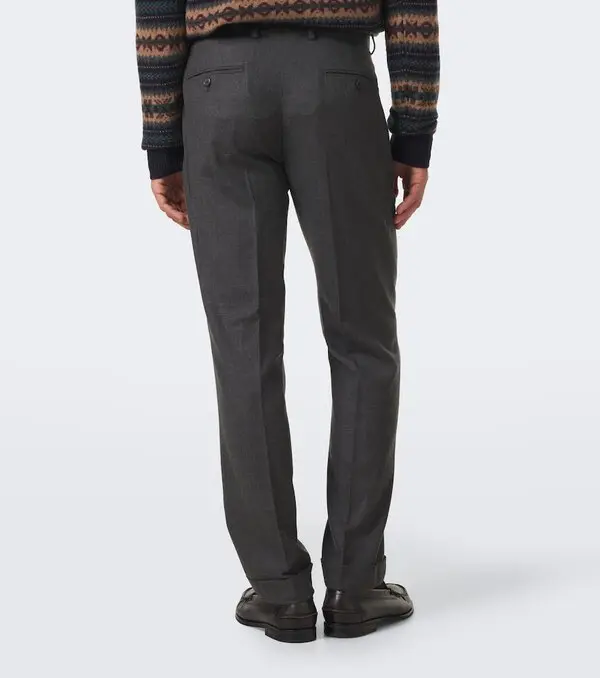 Polo Ralph Lauren Wool-blend Straight Pants