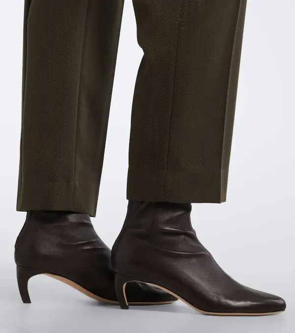 Victoria Beckham Harlow Leather Ankle Boots