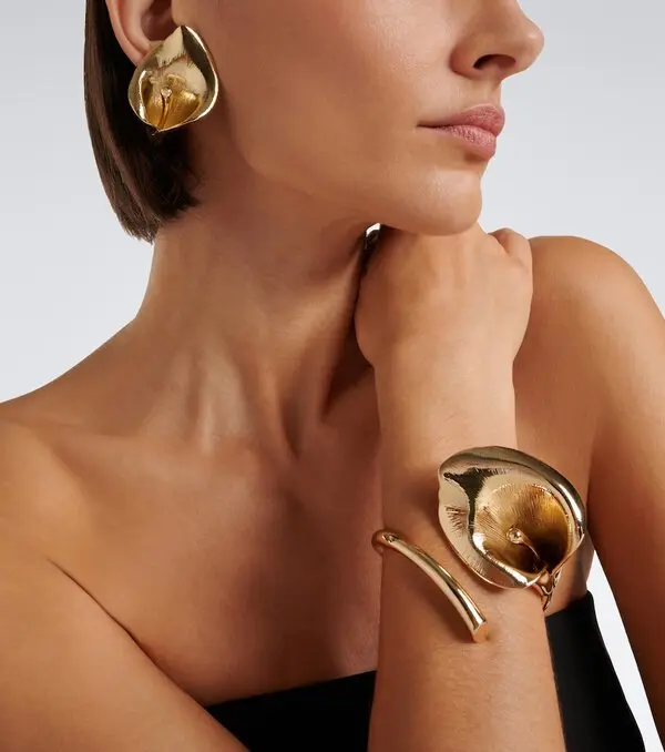 Carolina Herrera Floral Clip-on Earrings