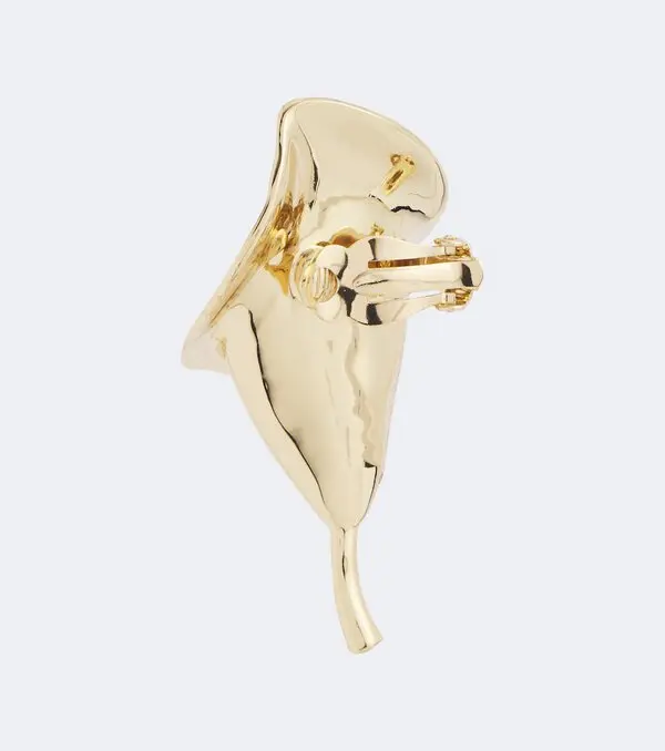 Carolina Herrera Floral Clip-on Earrings