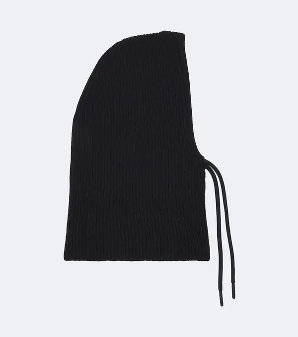 Moncler Logo Ribbed-knit Wool And Cashmere Balaclava