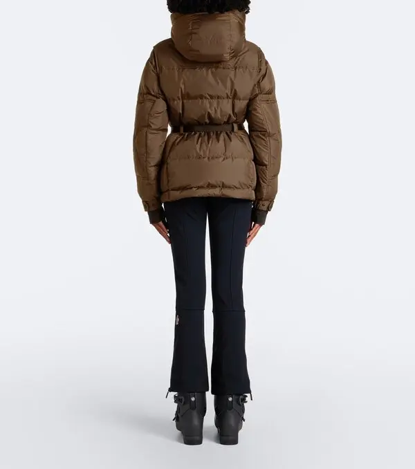 Moncler Salastrains Belted Ski Jacket - Brown