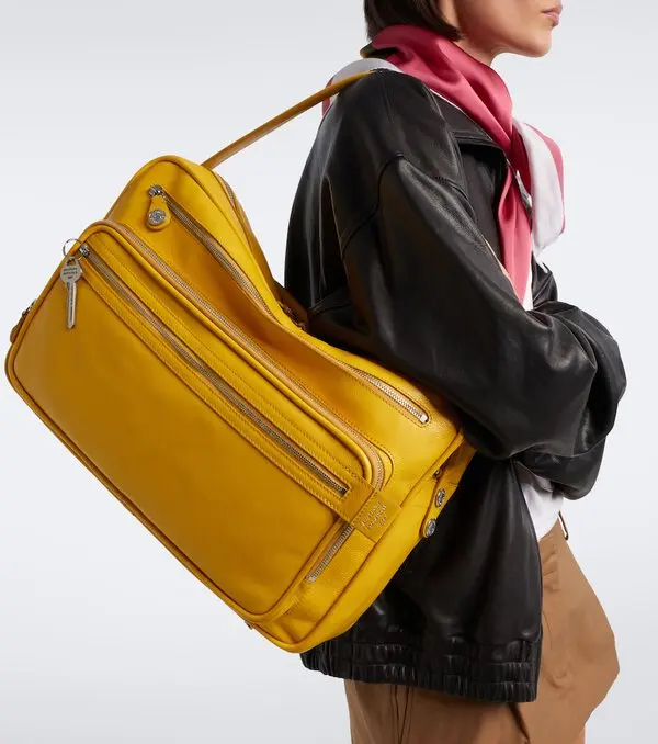 Acne Studios Camero Camera Leather Shoulder Bag - Yellow