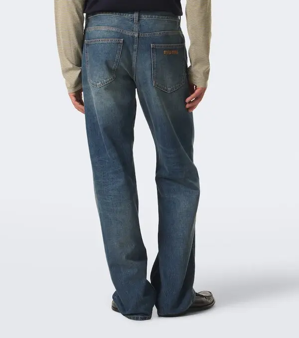Miu Miu Faded Straight Jeans