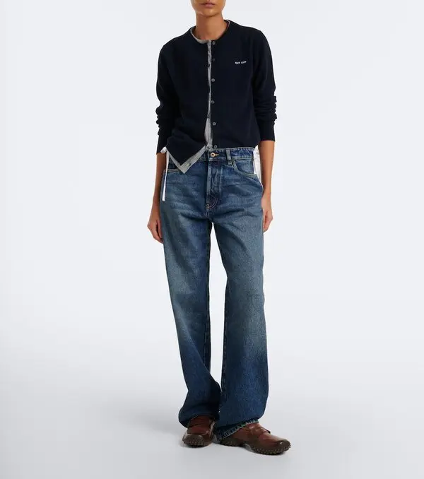 Miu Miu Layered Cashmere Cardigan